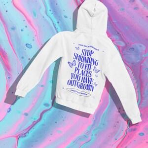 Person Behind Me, Positive Quote Hoodie, Mental Health Hoodie, Y2K ...