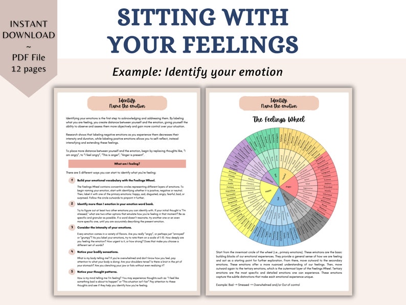 Sitting With Your Feelings Therapeutic Tool for Processing Emotions in ...