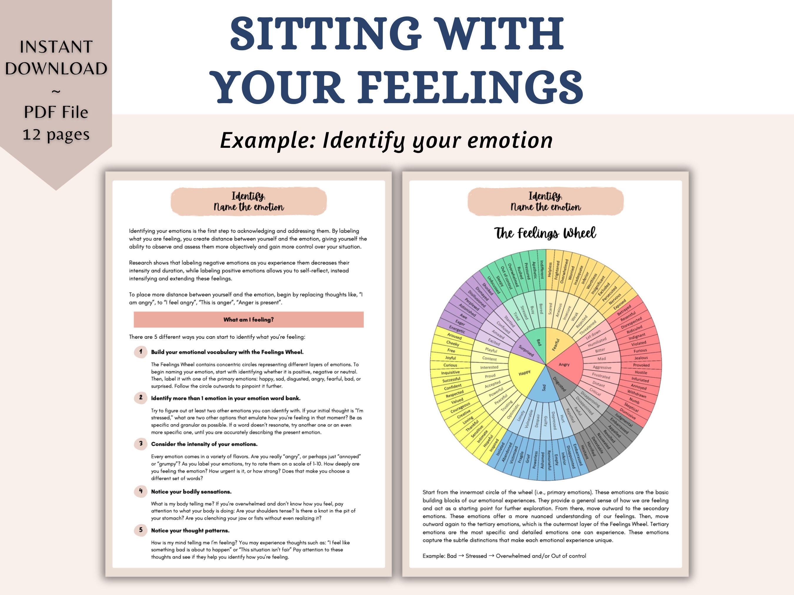 Sitting With Your Feelings Therapeutic Tool for Processing Emotions in ...