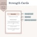 Strengths Based Cards Inner Strength Worksheets Self-esteem Tool ...