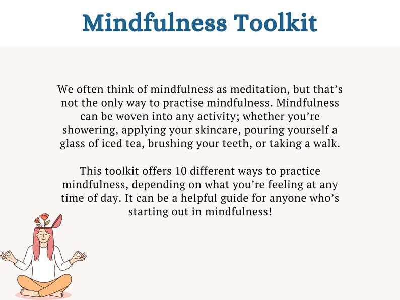 Mindfulness Worksheets for Anxiety Coping Skills Guided Mindfulness ...