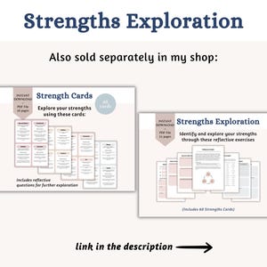 Personal Values Card Exercise for Values Exploration Cards Printable ...