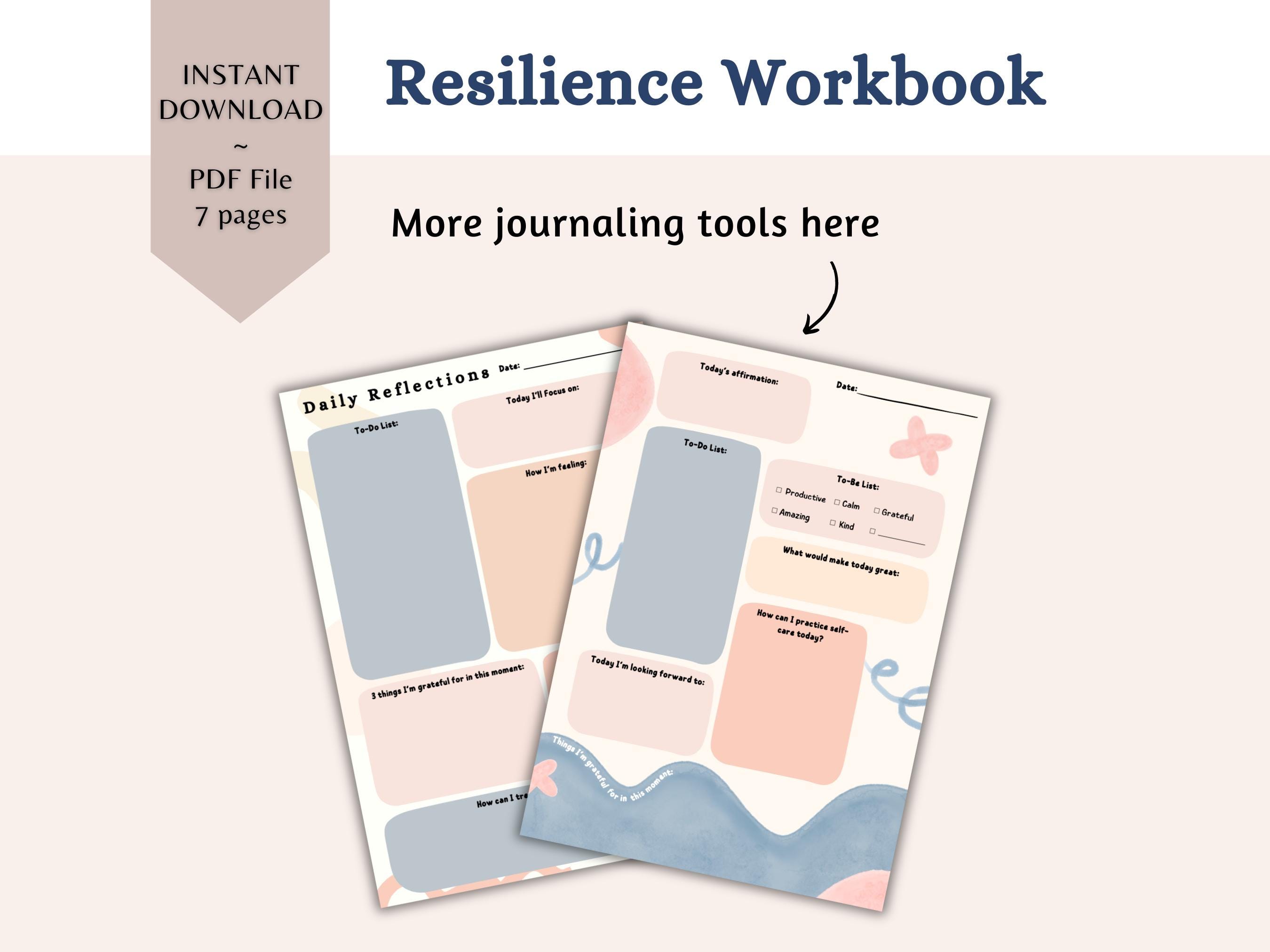 Resilience Worksheets Inner Strength Worksheets Solution Focused ...