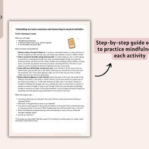 Mindfulness Worksheets for Anxiety Coping Skills Guided Mindfulness ...