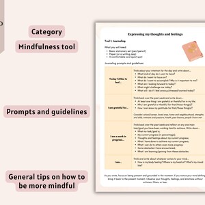 Mindfulness Worksheets for Anxiety Coping Skills Guided Mindfulness ...