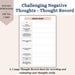 CBT Printable Worksheet Thought Record Thought Log Thought Tracker ...