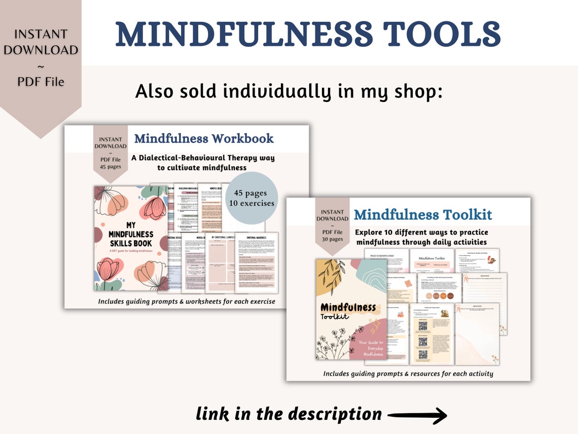 Mindfulness Mega Bundle Mindfulness Toolkit DBT Mindfulness Skills ...