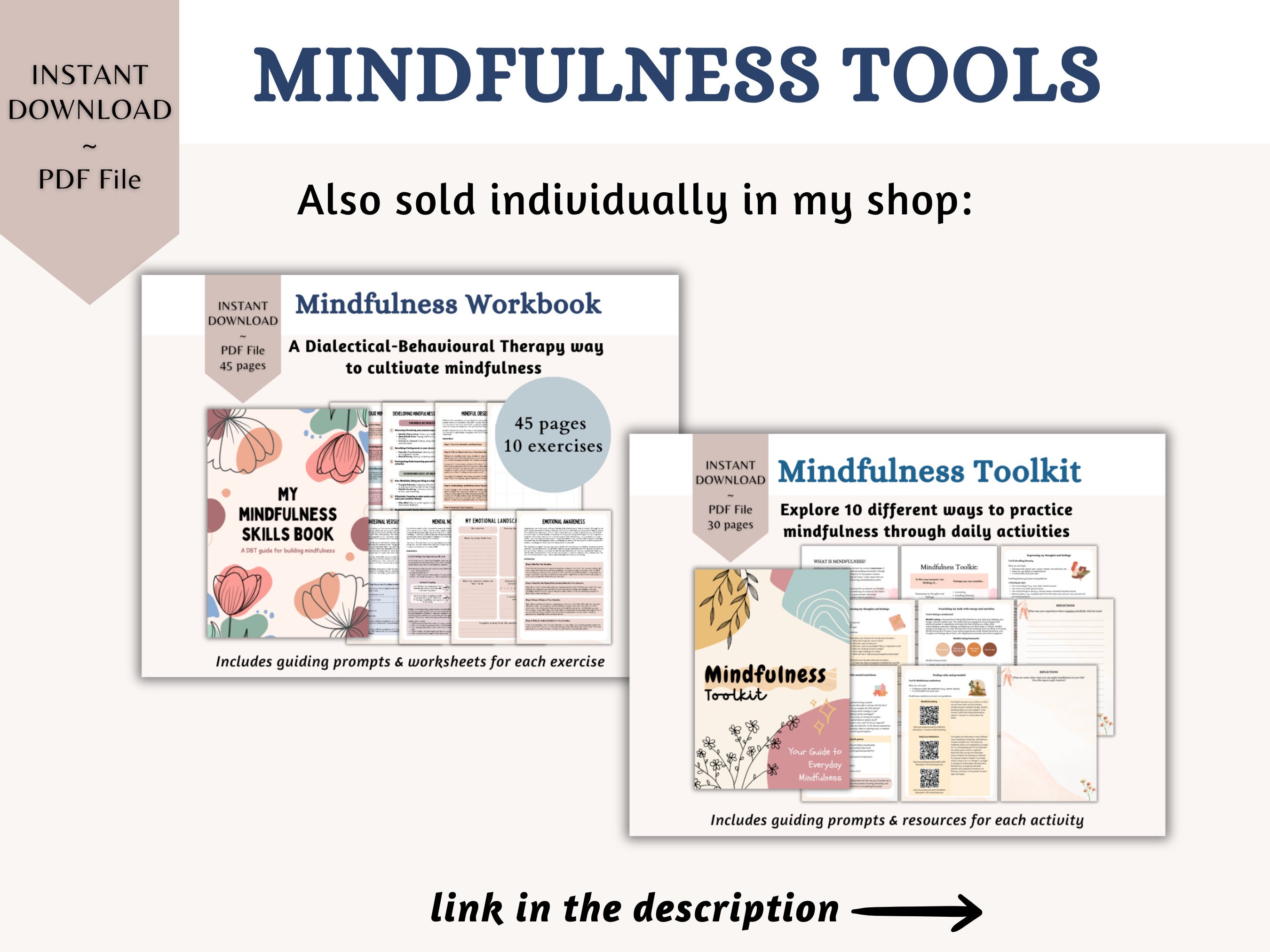 Mindfulness Mega Bundle Mindfulness Toolkit DBT Mindfulness Skills ...