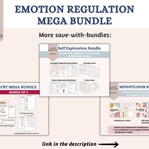 Emotional Regulation Bundle Zones of Regulation Emotion Wheel Self ...
