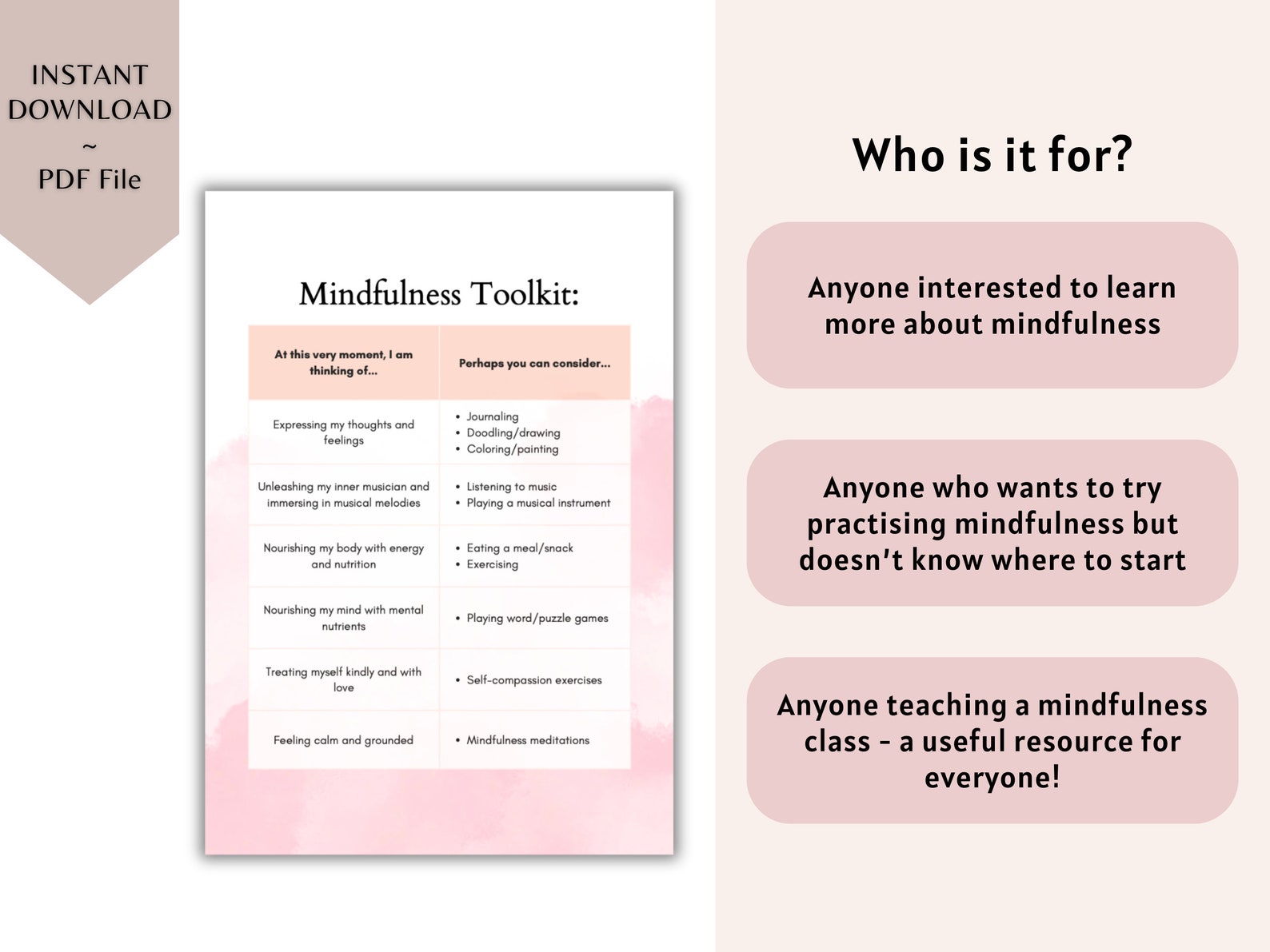 Mindfulness Mega Bundle Mindfulness Toolkit DBT Mindfulness Skills ...