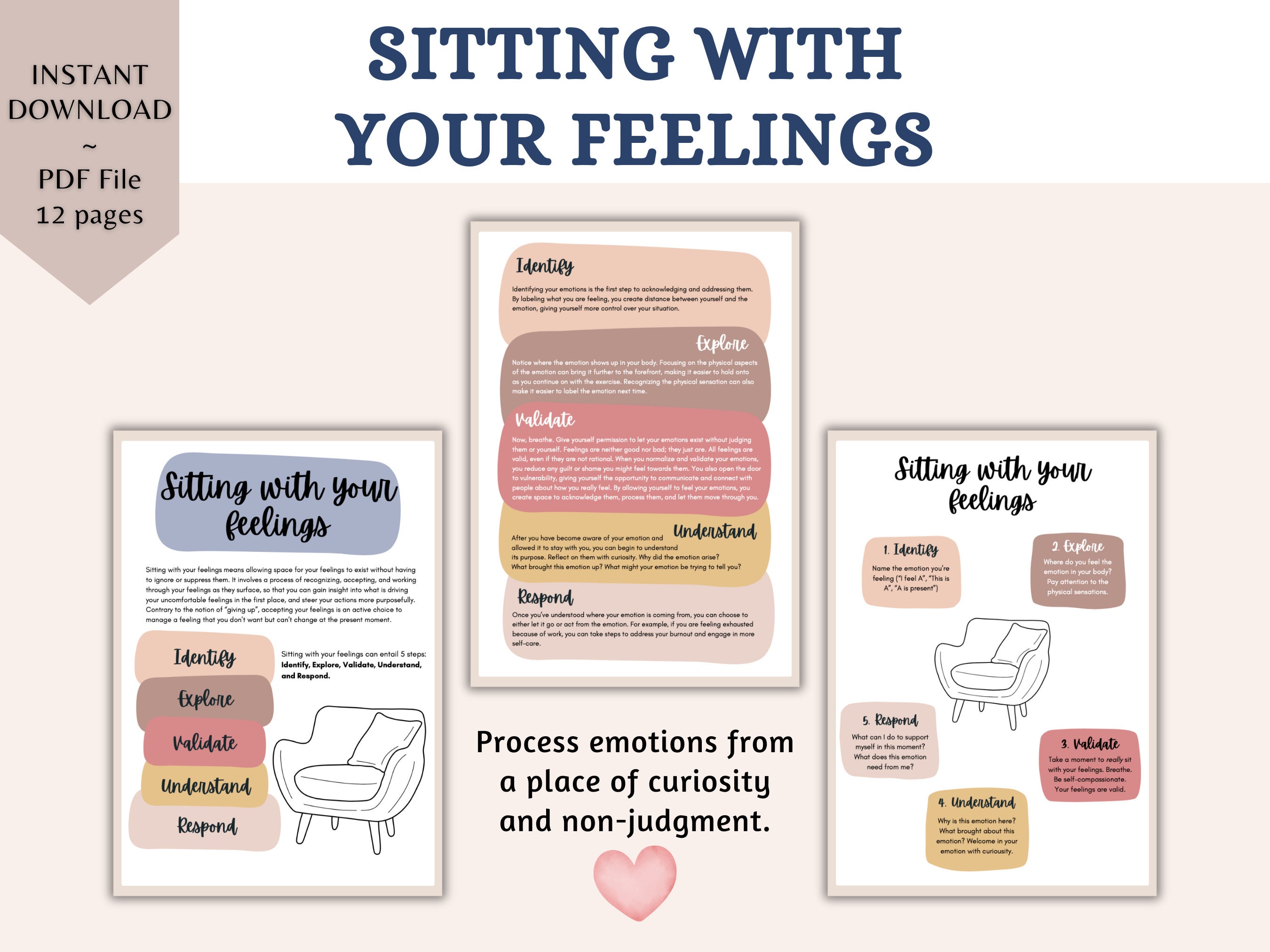 Sitting With Your Feelings Therapeutic Tool for Processing Emotions in ...