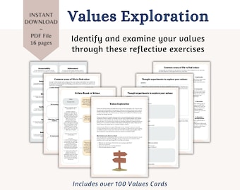 VALUES EXPLORATION WORKSHEETS Personal Beliefs Identify Core Values ...