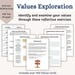 Personal Values Card Exercise for Values Exploration Cards Printable ...