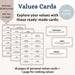 Core Values and Beliefs Worksheets Ranking Core Values Cards Sorting ...