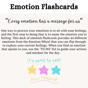 Emotional Regulation Tools Sitting With Your Feelings Affirmation Cards ...