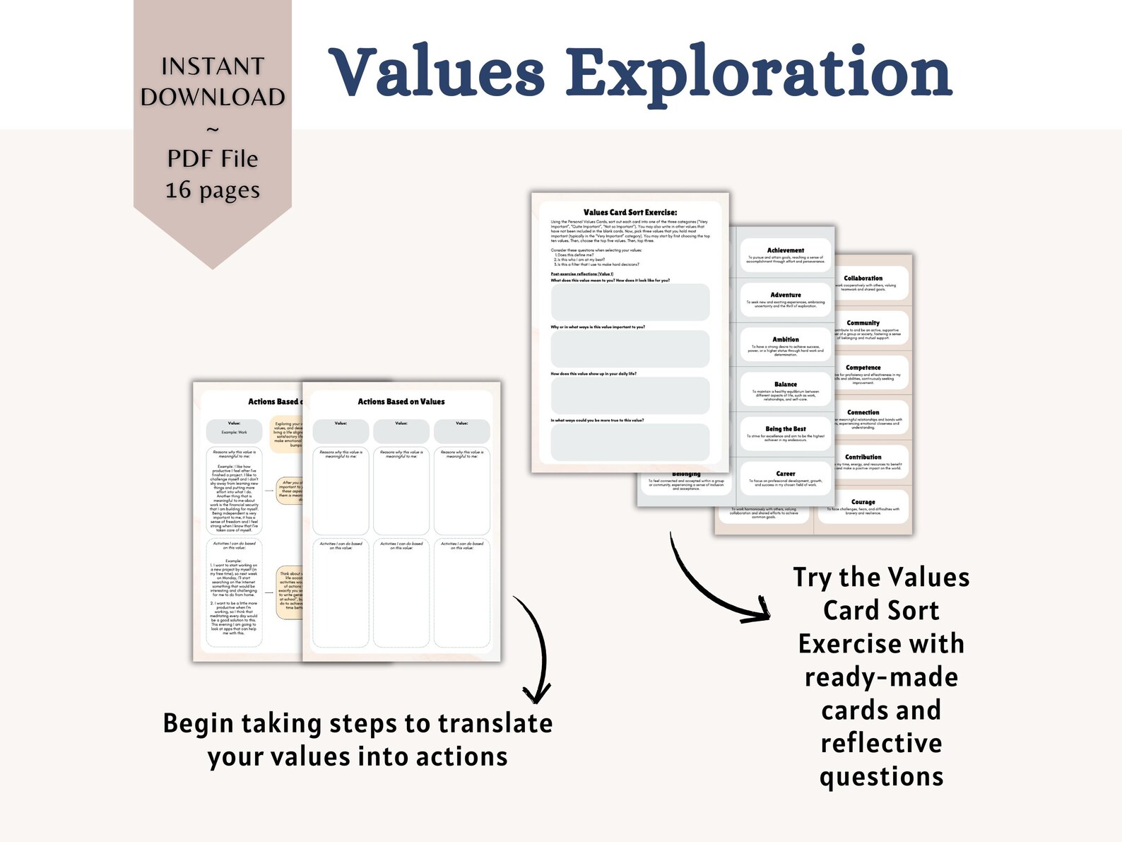 Core Values and Beliefs Self Identity Exploration Values Identification ...