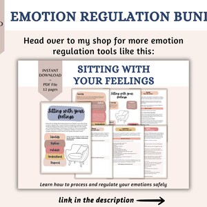 Emotional Regulation Tools Sitting With Your Feelings Affirmation Cards ...