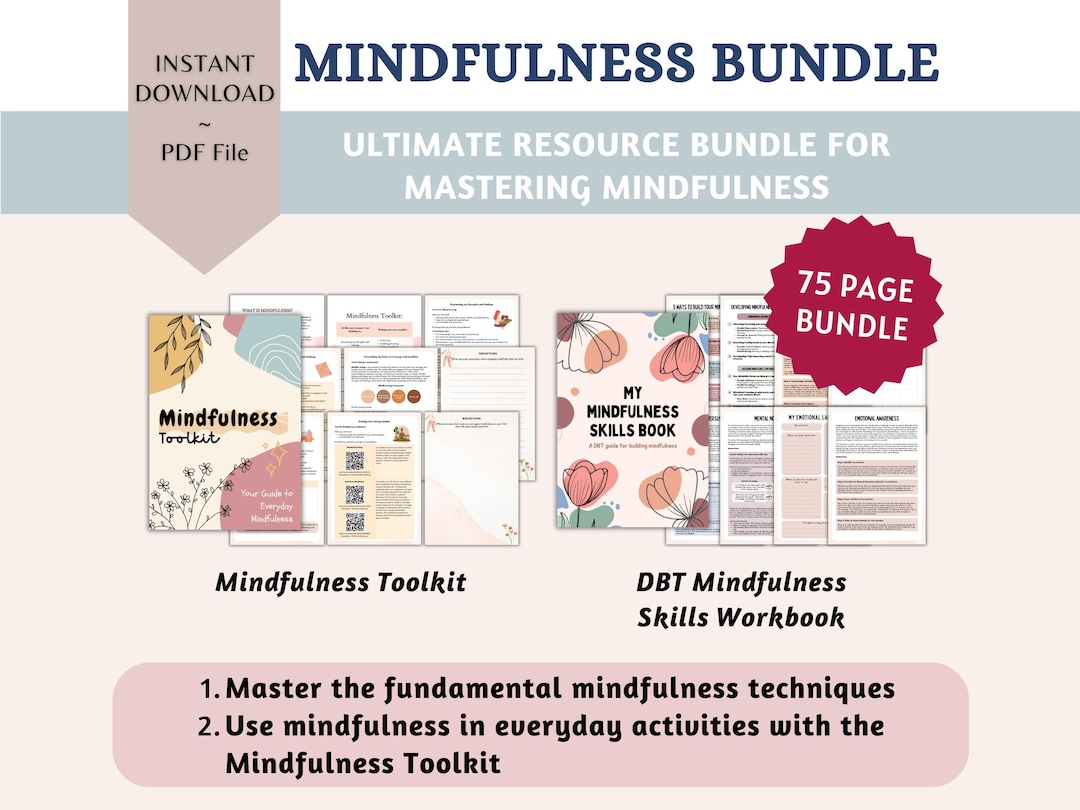 Mindfulness Mega Bundle Mindfulness Toolkit DBT Mindfulness Skills ...