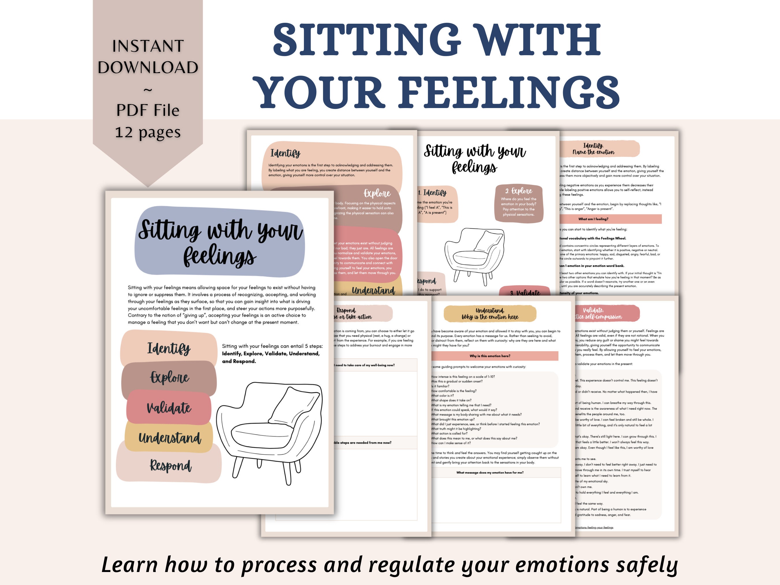 Sitting With Your Feelings Therapeutic Tool for Processing Emotions in ...