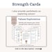 Strengths Based Cards Inner Strength Worksheets Self-esteem Tool ...