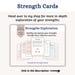 Strengths Based Cards Inner Strength Worksheets Self-esteem Tool ...