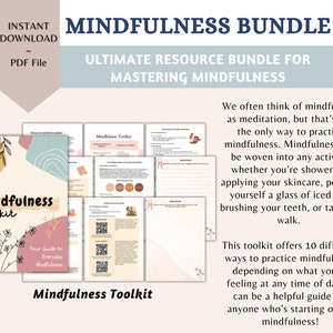 Mindfulness Mega Bundle Mindfulness Toolkit DBT Mindfulness Skills ...