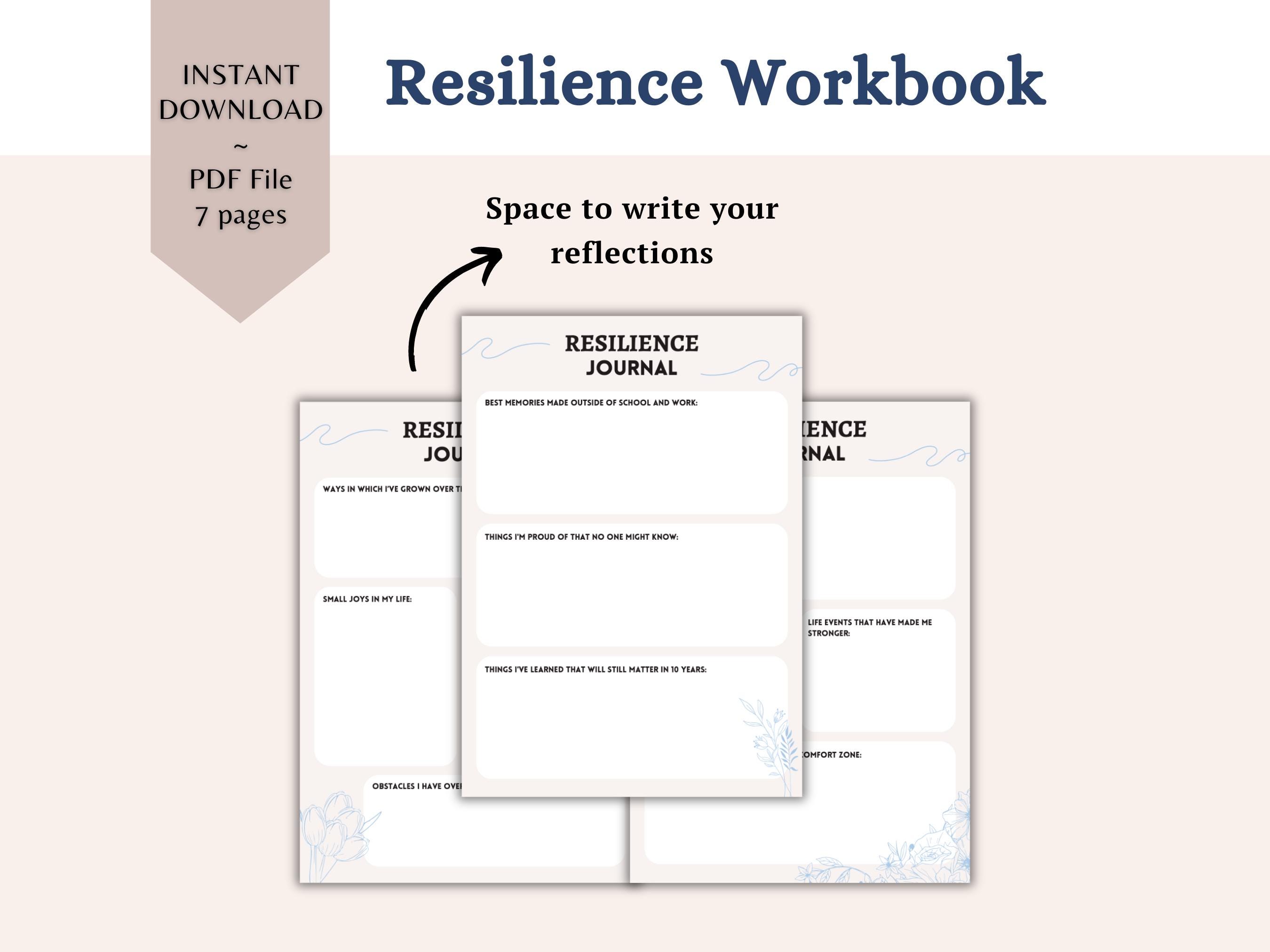 Resilience Worksheets Inner Strength Worksheets Solution Focused ...