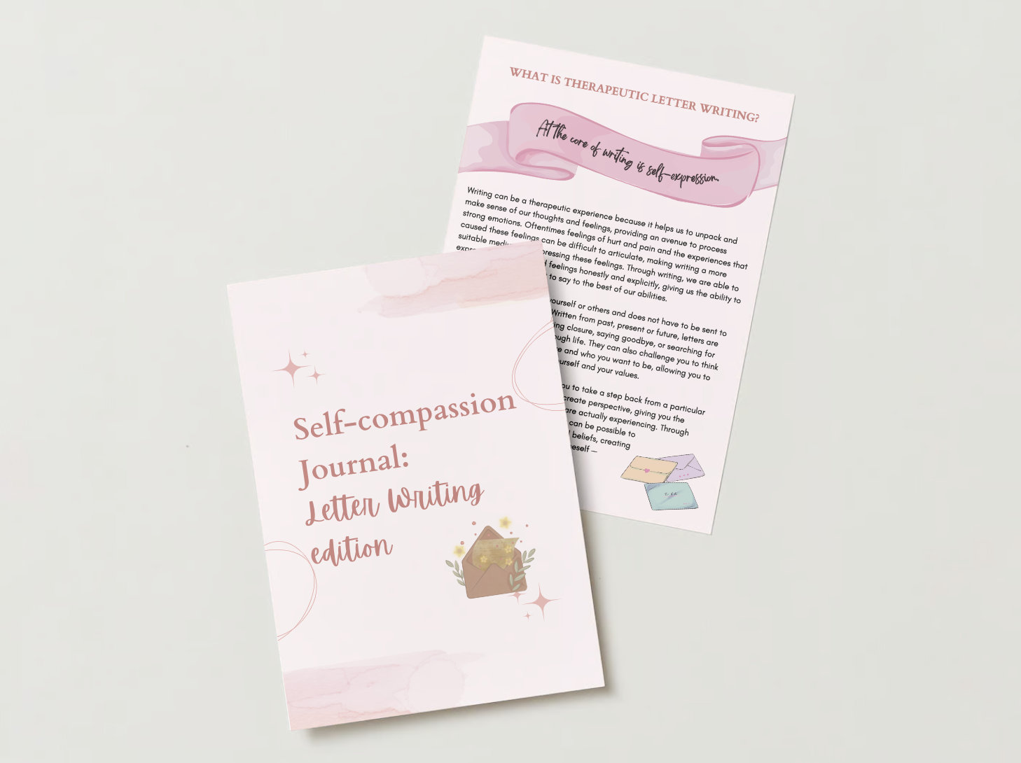 Self-compassion Journal Letter to Self Activity Self-care Writing ...
