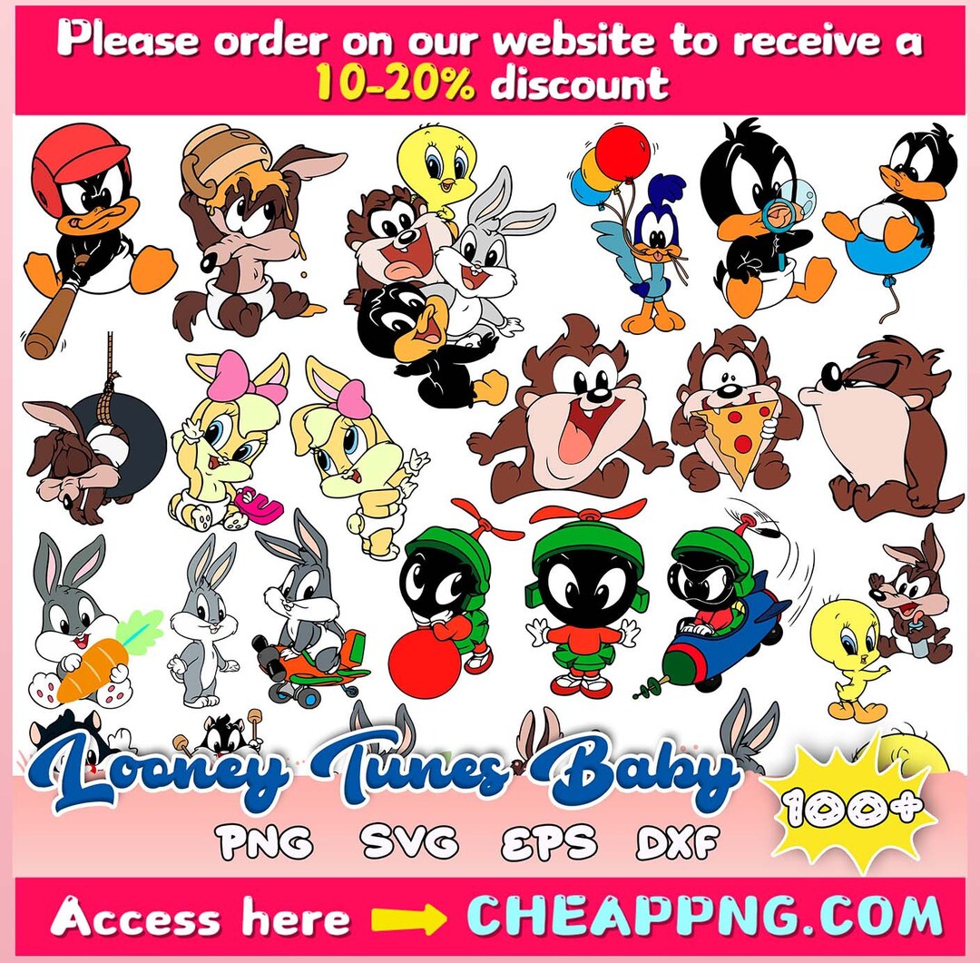 Looney Tunes SVG, Looney Tunes Clipart, Layered Digital Vector File ...