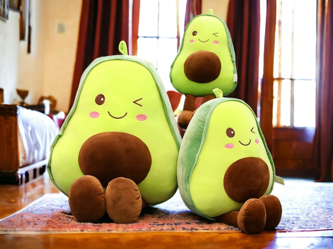 Avo-cuddles Galore: Cute Avocado Plush Toys Kawaii Fruit Stuffed Dolls ...