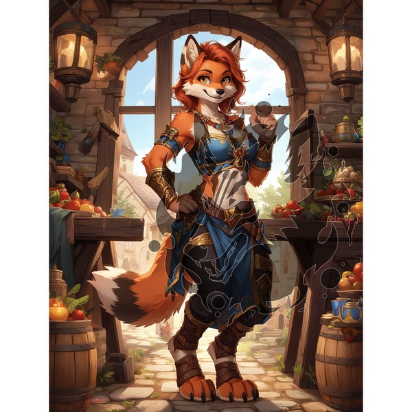 Anthro Female Fox - Etsy