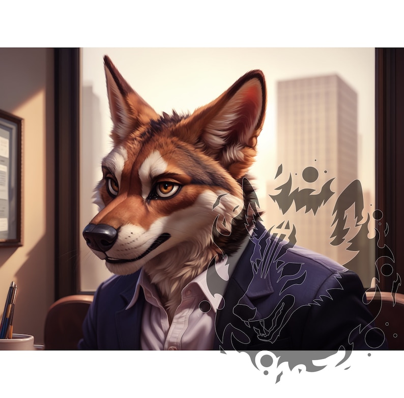 Anthro Wolf Image Digital Download HD Image Unique Concept Art, Story ...