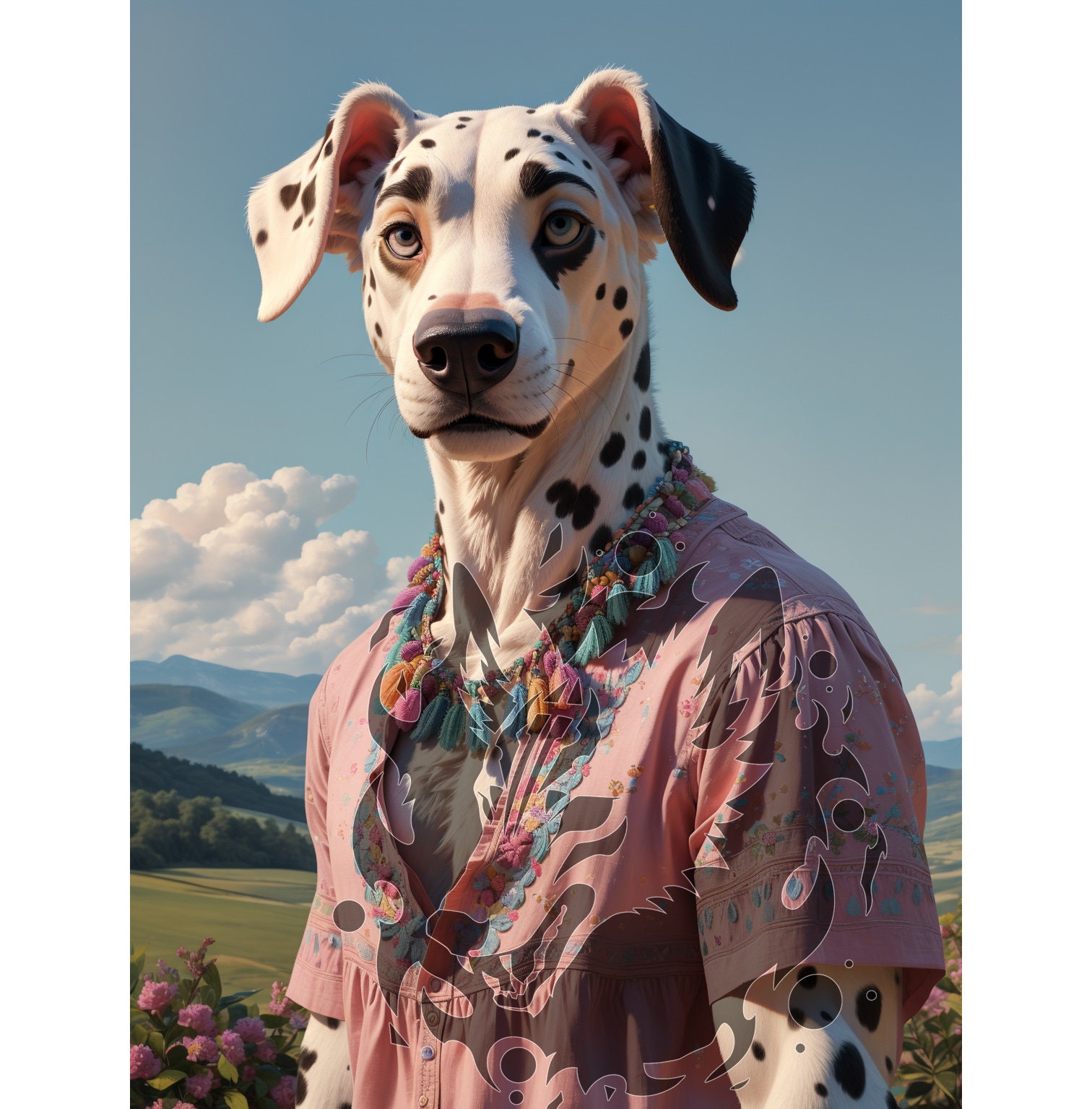 Anthro Dalmatian Image Digital Download HD Image Concept Art ...