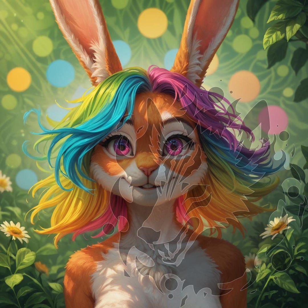 Anthro Rabbit Image - Digital Download HD Image - Original Concept Art ...