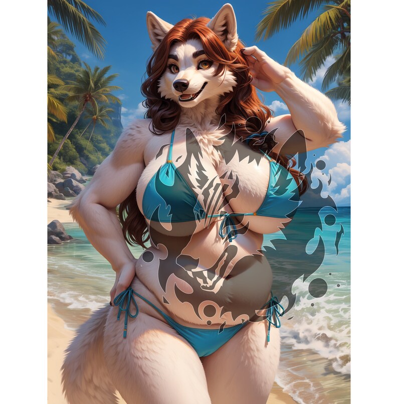 Anthro Wolf Image Digital Download HD Image Original Concept Art for Furry Dog Coyote Canine ...