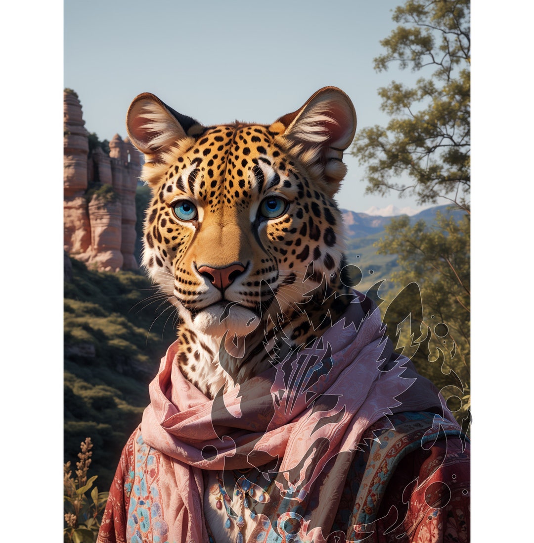 Anthro Leopard Image - Digital Download HD Image - Concept Art ...