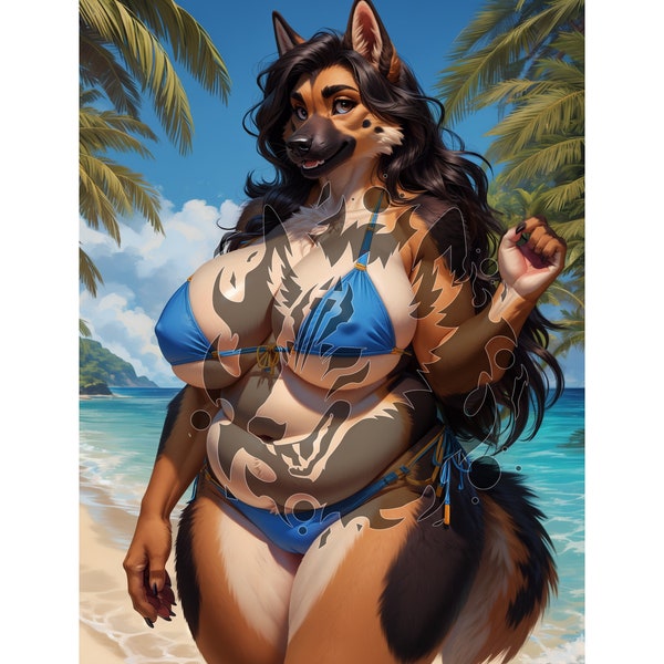 Fursona German Shepherd - Etsy