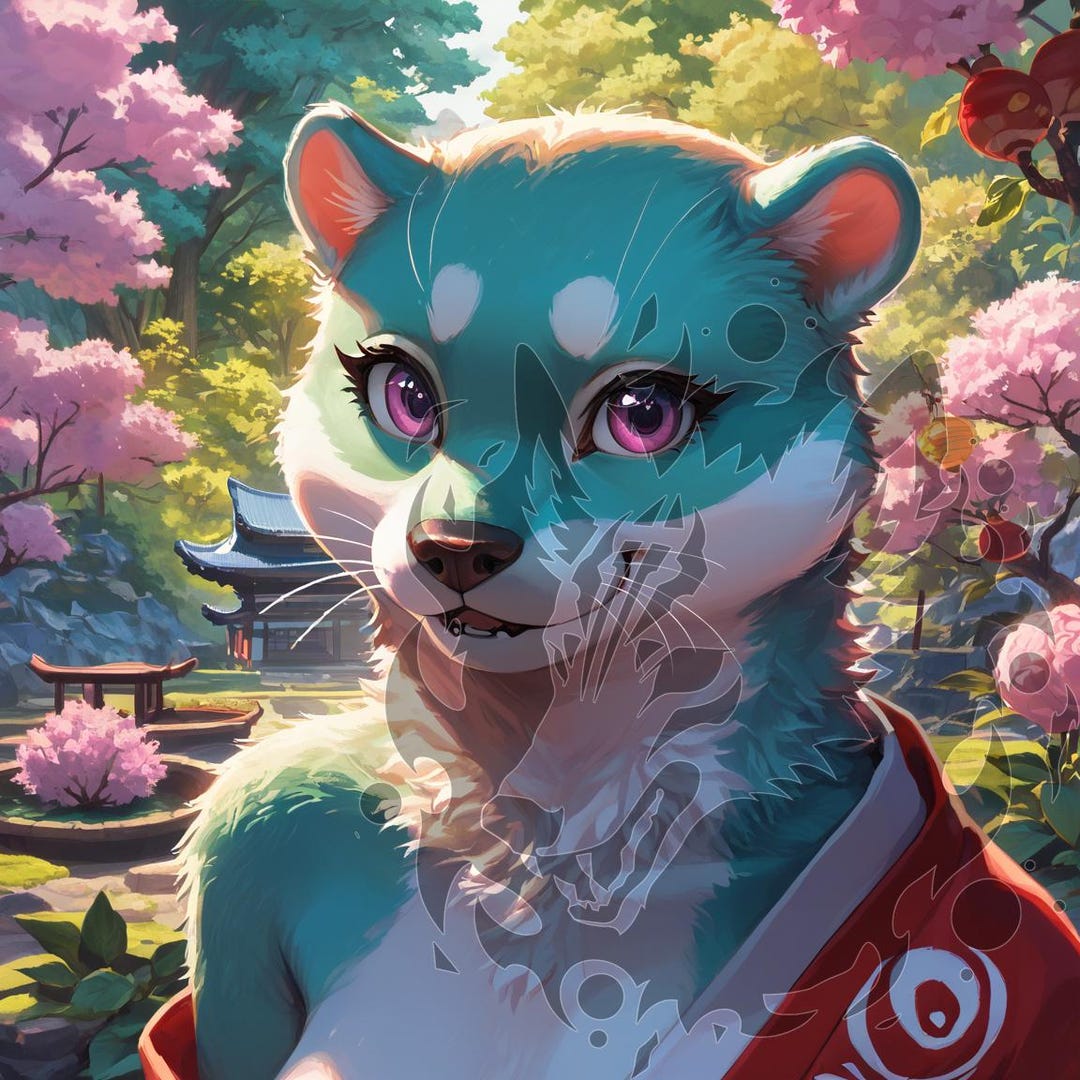 Anthro Otter Image - Digital Download HD Image - Original Concept Art ...
