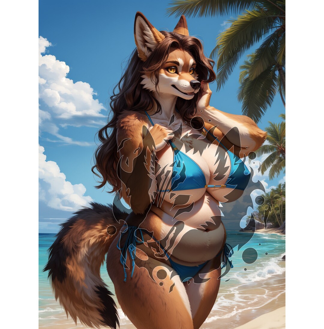 Anthro Coyote Image Digital Download HD Image Original Concept Art for Furry Dog Wolf Canine in ...