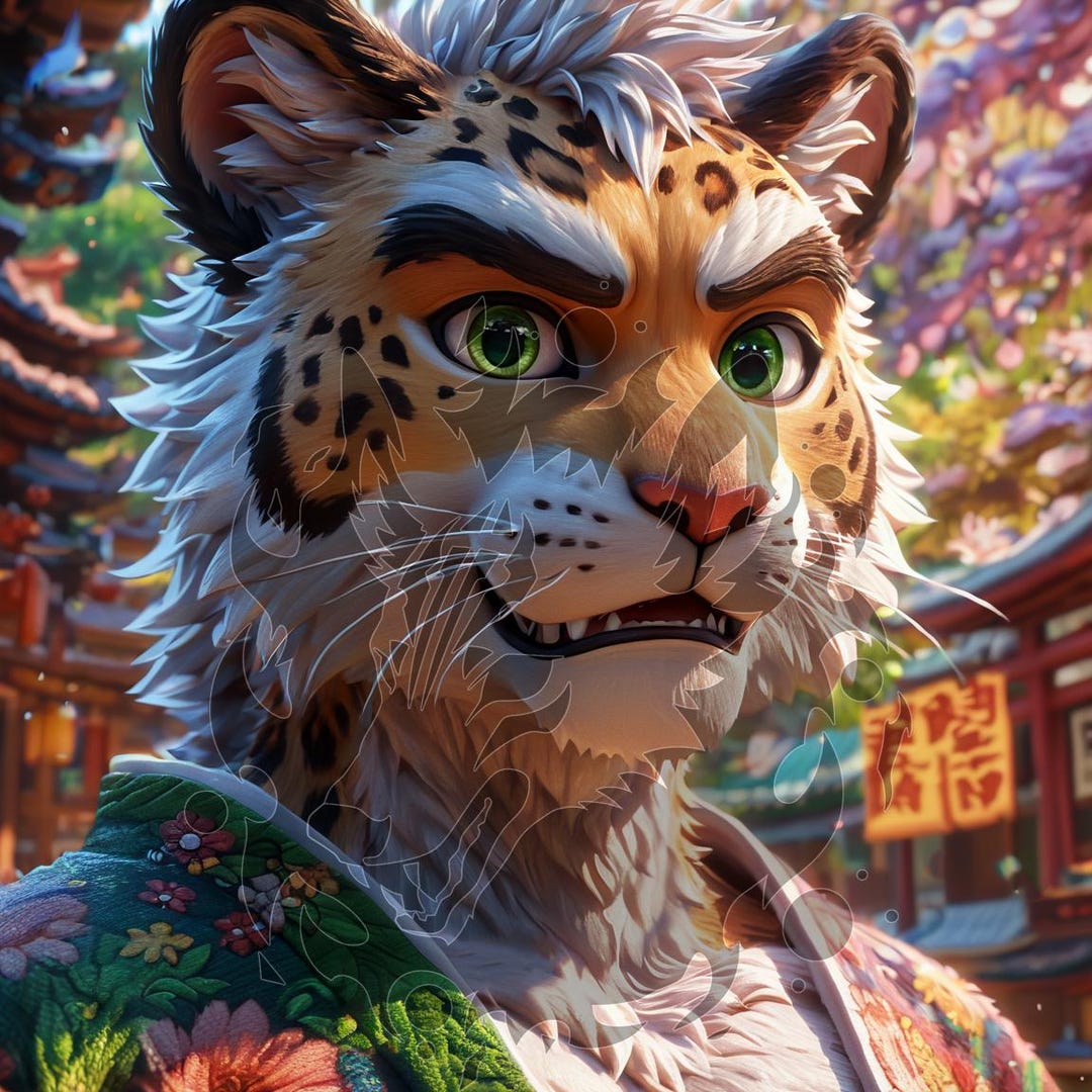 Anthro Leopard Image Digital Download HD Image Unique Concept Art, One ...