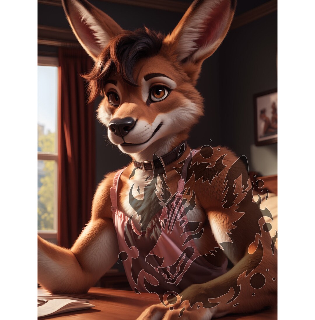 Kangaroo Image Digital Download HD Image Anthro Original Character for ...