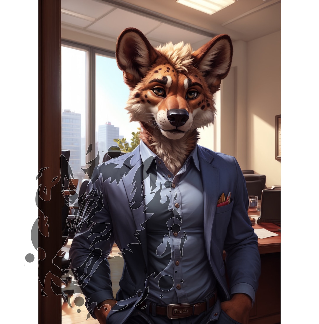 Anthro Hyena Image Digital Download HD Image Unique Concept Art, Story ...