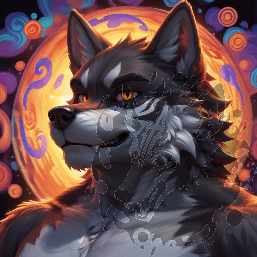 Anthro Wolf Image - Digital Download HD Image - Unique Concept Art ...