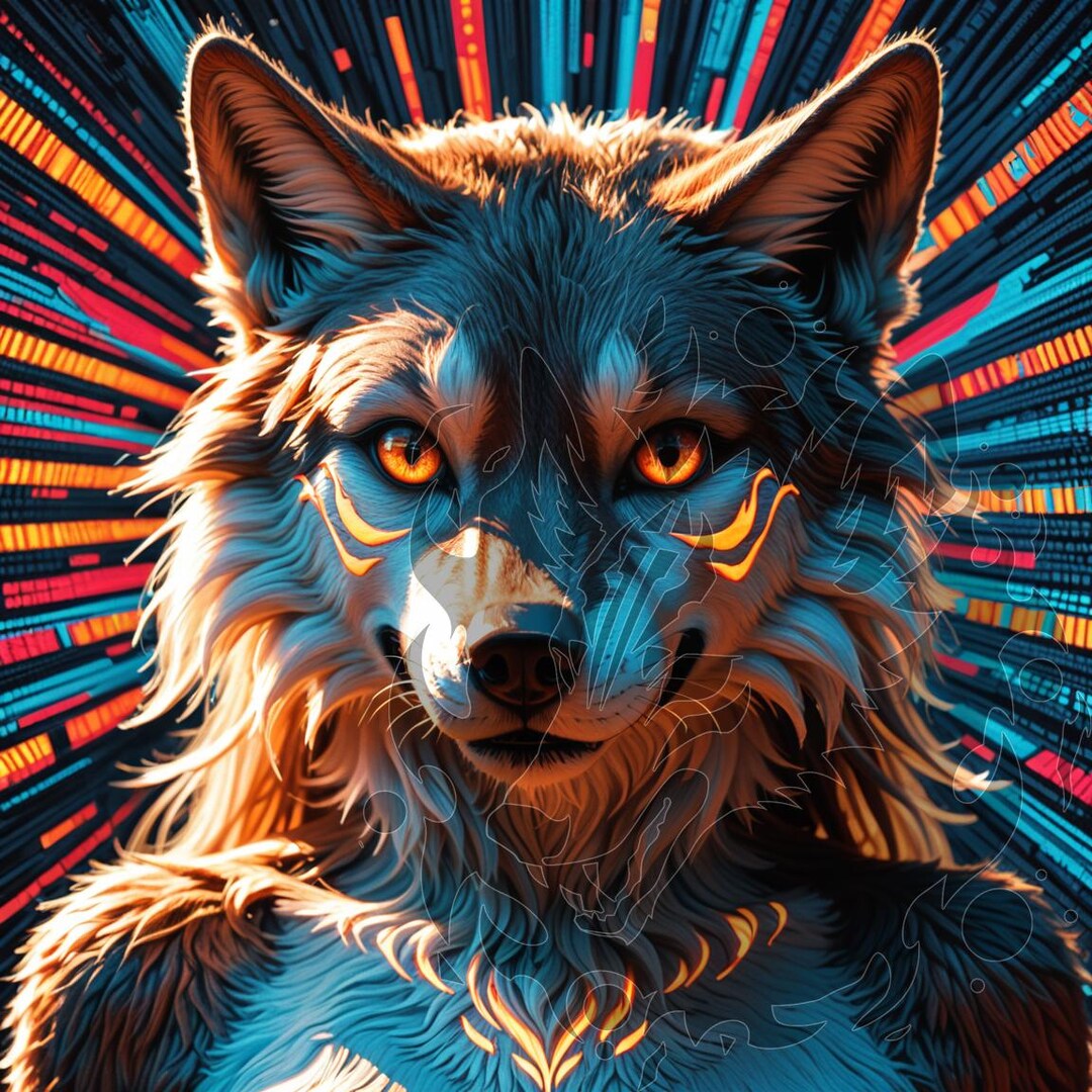 Anthro Wolf Image - Digital Download HD Image - Original Concept Art ...