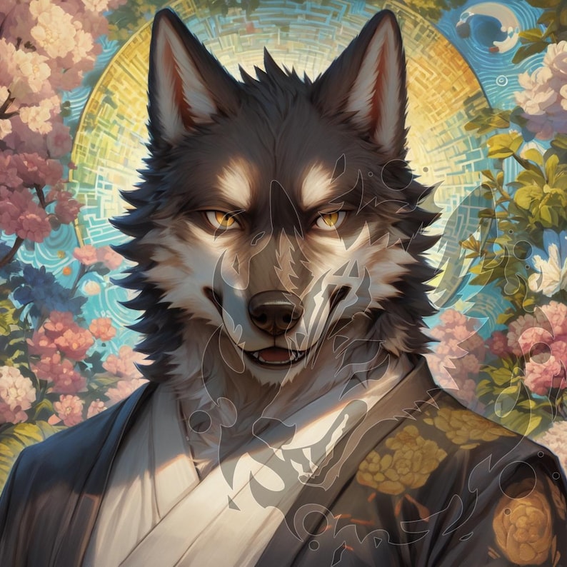 Animated Anthro Wolf - Digital Download HD Image - Original Concept Art ...