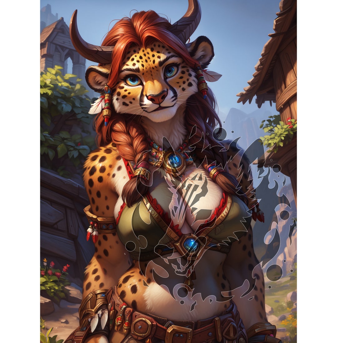 Anthro Cheetah Adoptable Fursona Digital Download Hd Image Set Original Character For Roleplay
