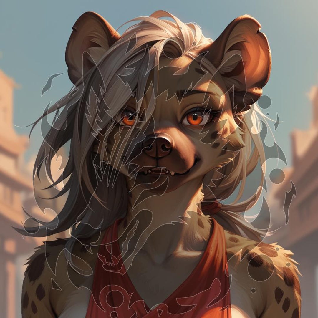 Anthro Hyena Image Digital Download HD Image Original Concept Art for ...