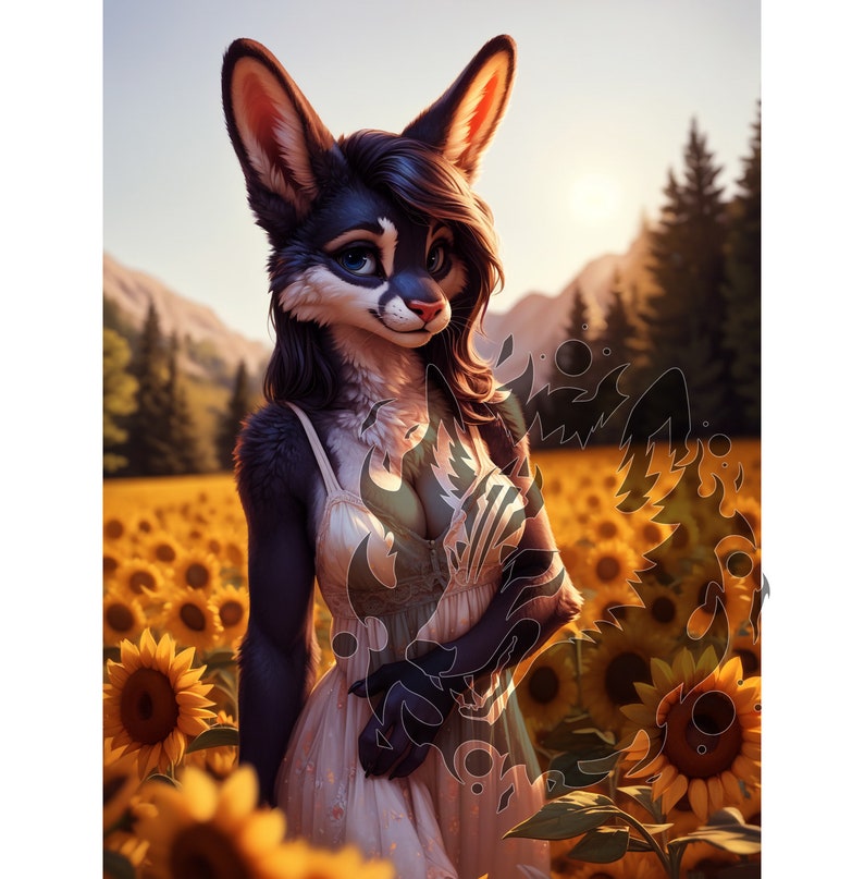 Anthro Rabbit Image - Digital Download HD Image - Original Concept Art for Story Ideas, Pretty ...