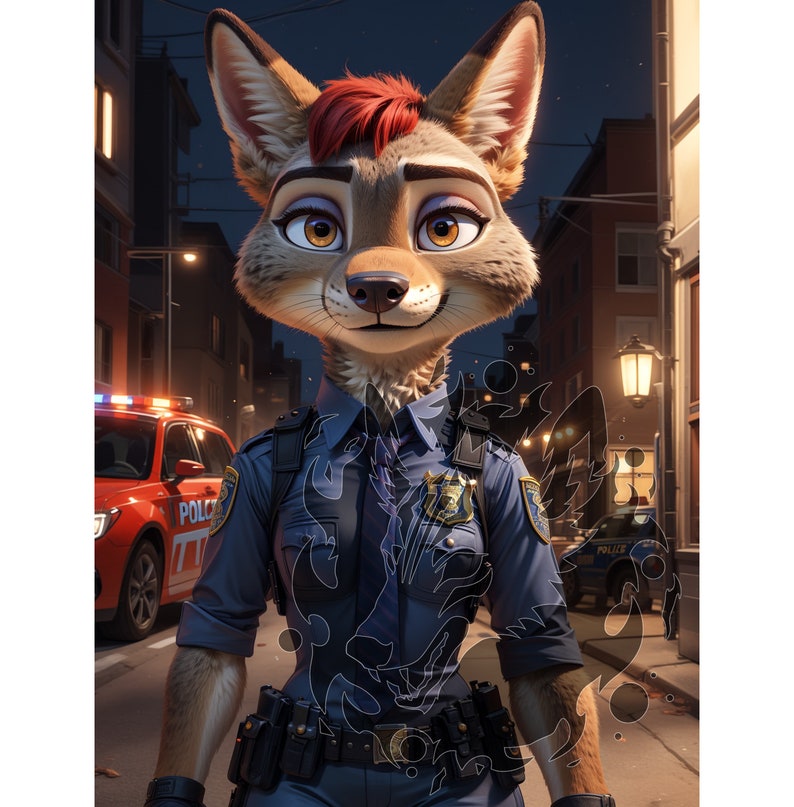 Anthro Coyote Girl Image Digital Download HD Image Unique OC for ...