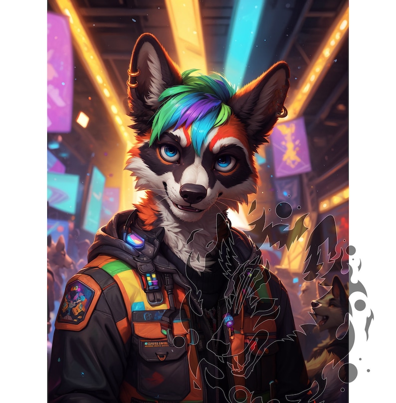 Anthro Furry Guy Image Digital Download HD Image Unique Unique Concept ...